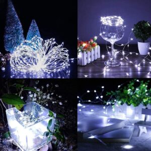 Koxly 4 Pack 20ft 60 Led Fairy Lights with Remote Timer Waterproof Christmas Decor Battery Operated Twinkle Firefly Lights for Bedroom, Garden, Easter, Party, Christmas Indoor and Outdoor Decorations