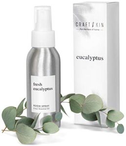 craft & kin eucalyptus room spray, fall room spray, eucalyptus essential oil spray, eucalyptus linen spray for pillows, eucalyptus spray room, holiday room spray, christmas room spray 3.4 oz