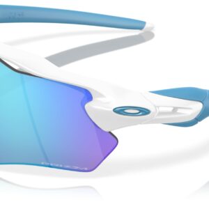 Oakley Youth OJ9001 Radar EV XS Path Rectangular Sunglasses, Polished White/Prizm Sapphire, 31 mm