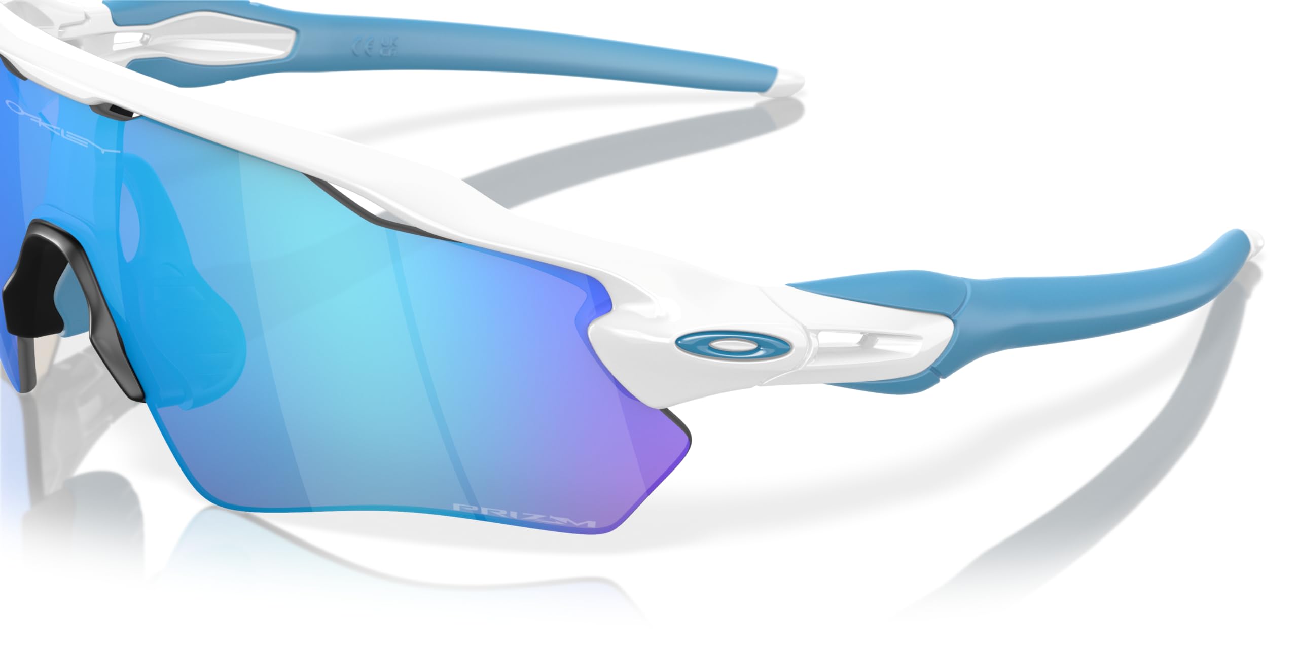 Oakley Youth OJ9001 Radar EV XS Path Rectangular Sunglasses, Polished White/Prizm Sapphire, 31 mm