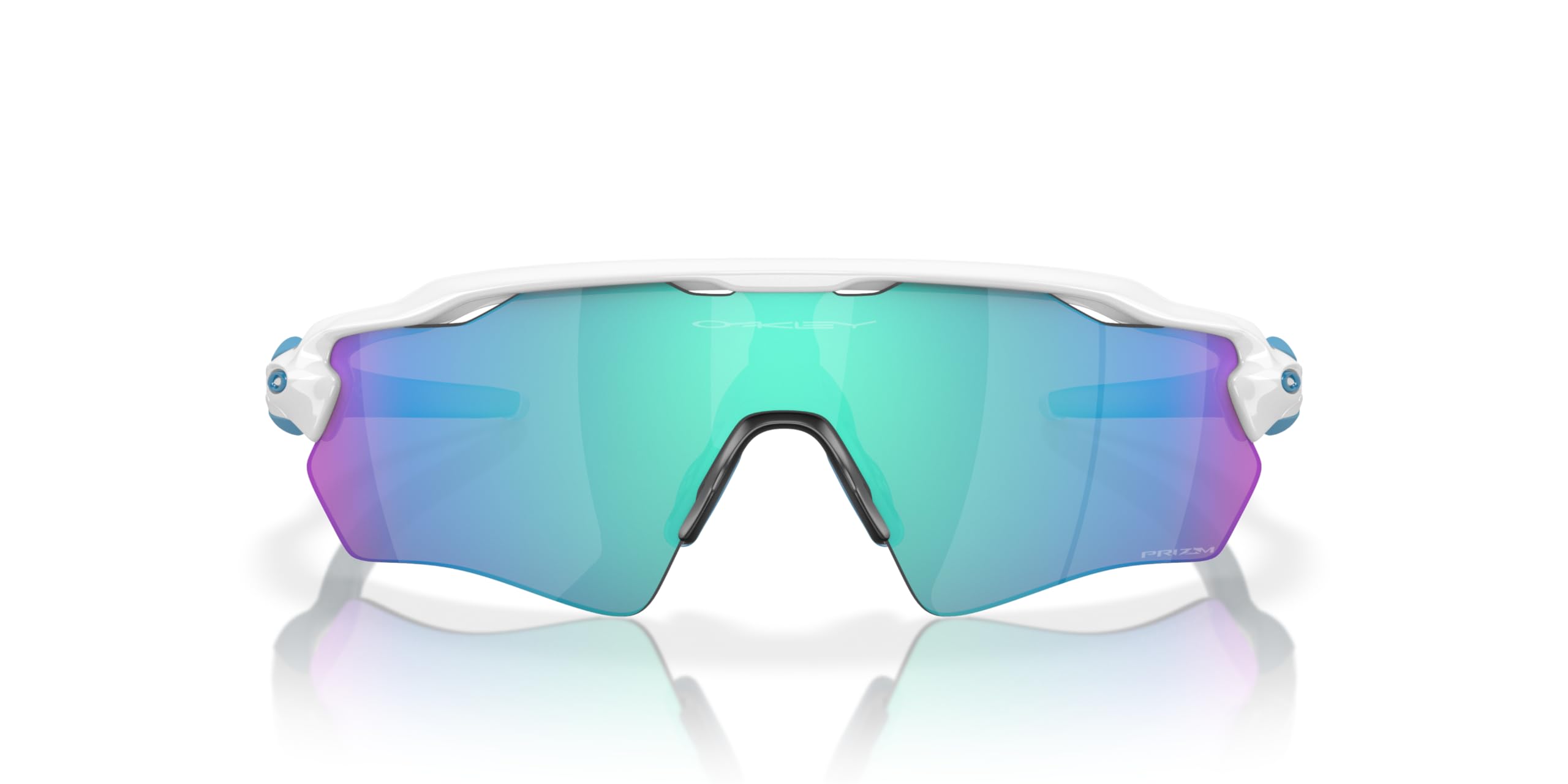 Oakley Youth OJ9001 Radar EV XS Path Rectangular Sunglasses, Polished White/Prizm Sapphire, 31 mm