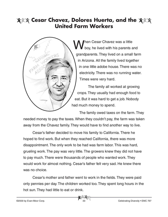 Cesar Chavez, Dolores Huerta, & the United Farm Workers