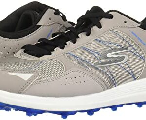 Skechers GO Men's Max Golf Shoe, Gray/Blue Lynx, 9