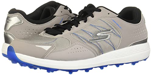 Skechers GO Men's Max Golf Shoe, Gray/Blue Lynx, 9