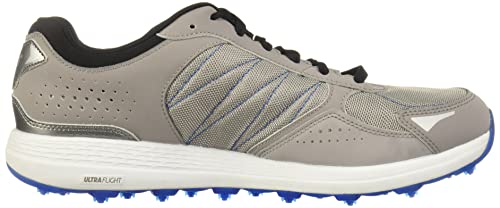 Skechers GO Men's Max Golf Shoe, Gray/Blue Lynx, 9