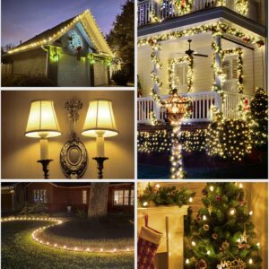 BORT 25 Pack C9 LED Replacement Light Bulb, C9 LED Bulbs for Christmas Outdoor String Lights, E17 Intermediate Base, Commercial Grade Holiday Bulbs Warm White 2700K