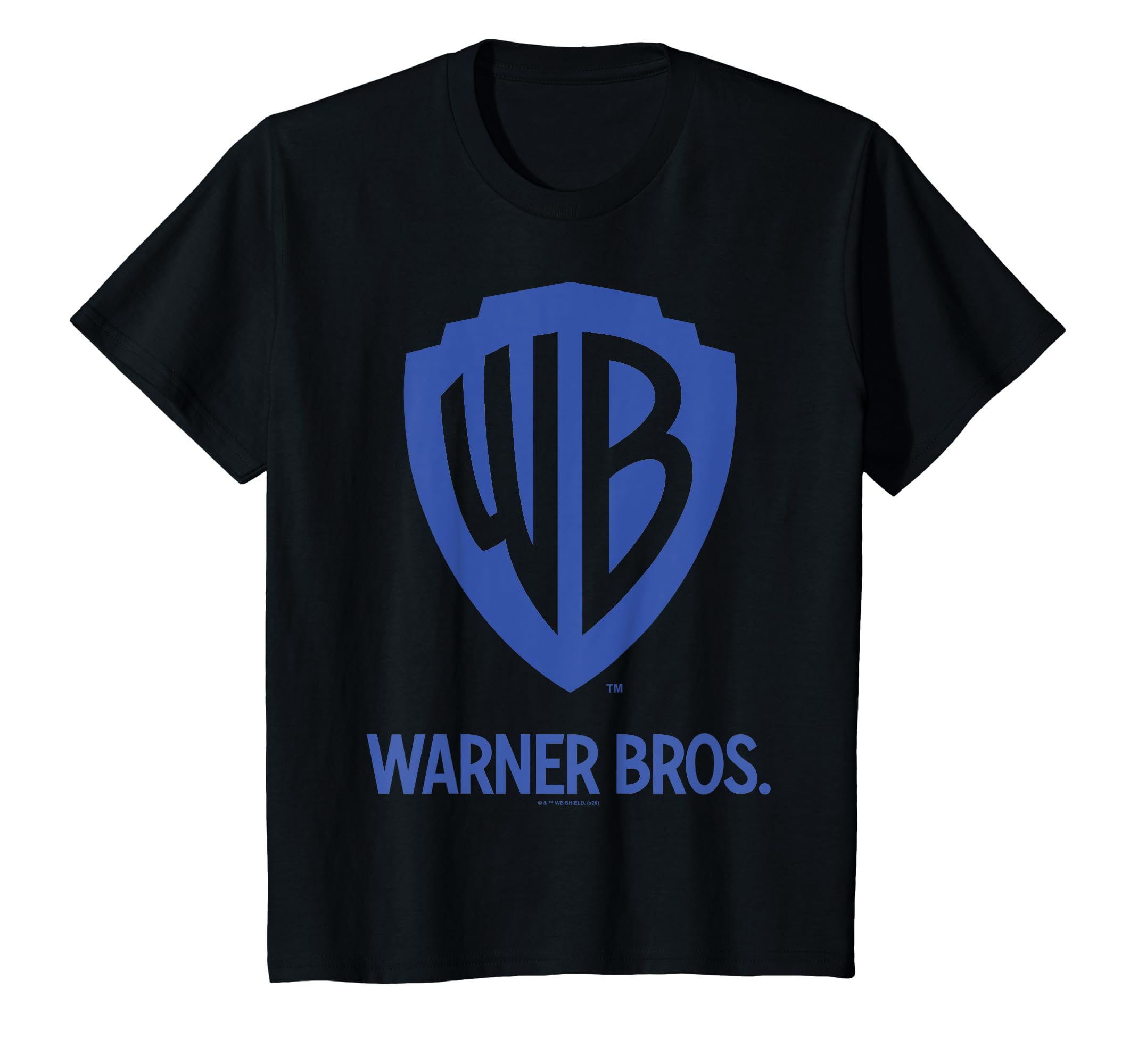 Kids Warner Brothers WB Blue Logo T-Shirt