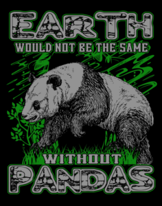 earth would not be the same without pandas quote - science classroom wall print