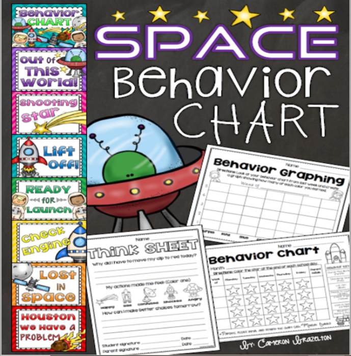 Behavior Clip Chart Outer Space Theme