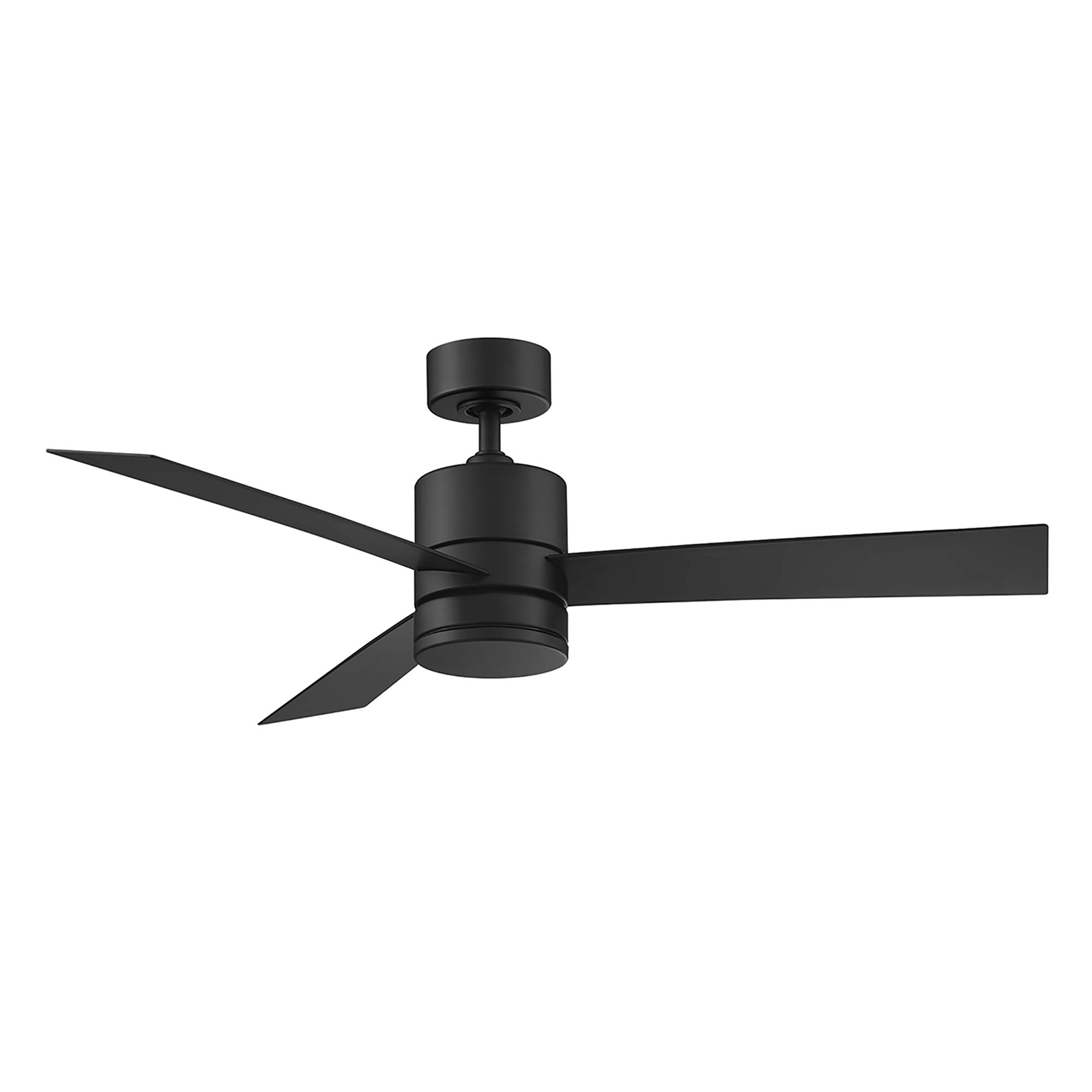 Axis Smart Indoor and Outdoor 3-Blade Ceiling Fan 52in Matte Black with 3000K LED Light Kit and Remote Control works with Alexa, Google Assistant, Samsung Things, and iOS or Android App