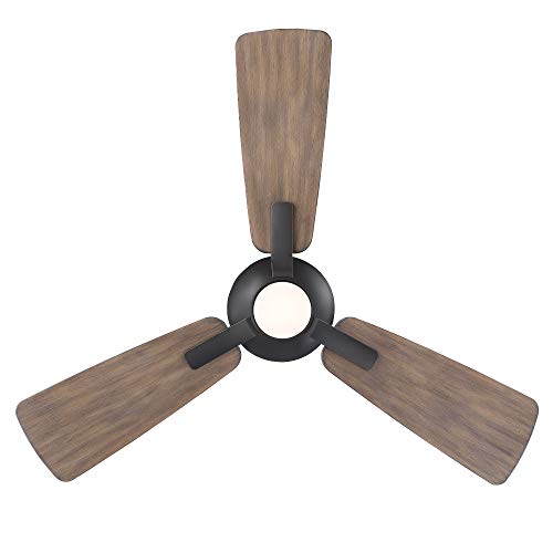 Mykonos Smart Indoor and Outdoor 3-Blade Ceiling Fan 52in Oil Rubbed Bronze Barn Wood with 3000K LED Light Kit and Remote Control works with Alexa, Google Assistant, Samsung Things, and iOS or Android App