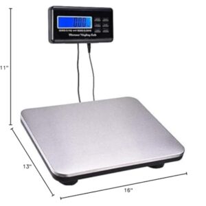 MejorChoy 660lbs Postal Scale LCD Digital Scale Floor Platform Scale 300kg Capacity for Shipping Weighing