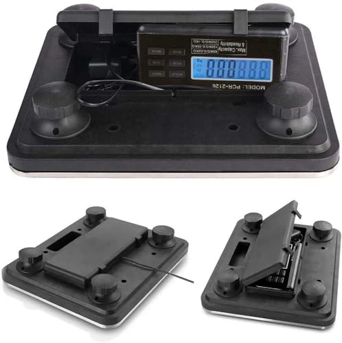 MejorChoy 660lbs Postal Scale LCD Digital Scale Floor Platform Scale 300kg Capacity for Shipping Weighing