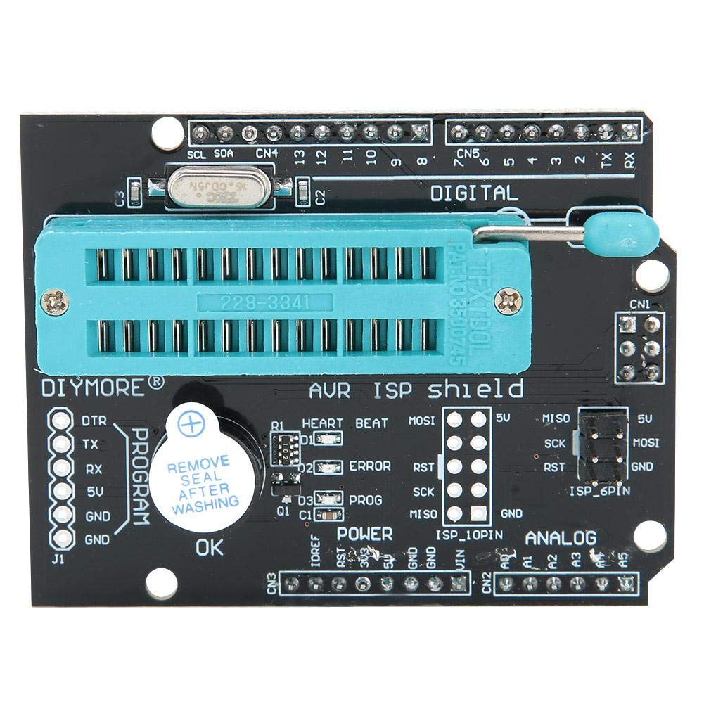 1 Pcs Programmer Expansion Board, AVR ISP Shield Burning Burn Bootloader Programmer for R3 Expansion Board