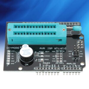 1 Pcs Programmer Expansion Board, AVR ISP Shield Burning Burn Bootloader Programmer for R3 Expansion Board