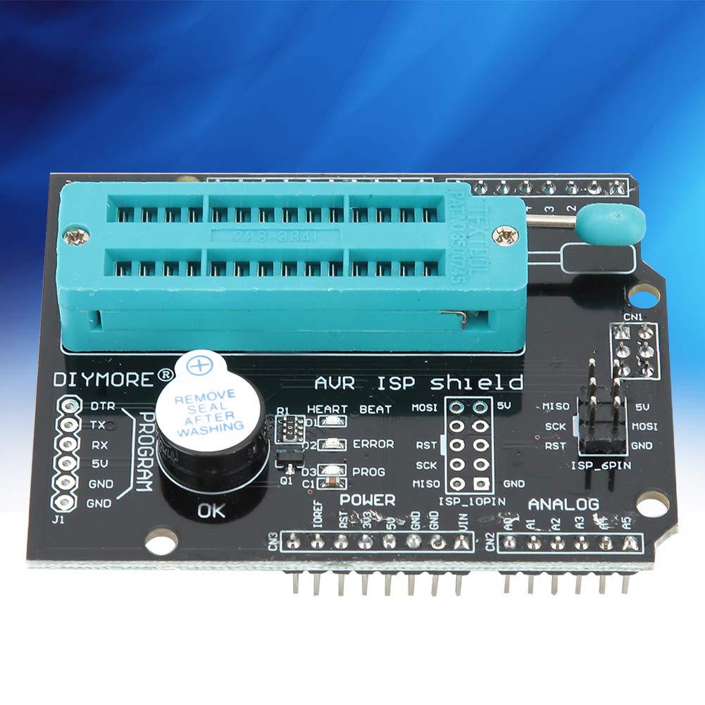 1 Pcs Programmer Expansion Board, AVR ISP Shield Burning Burn Bootloader Programmer for R3 Expansion Board