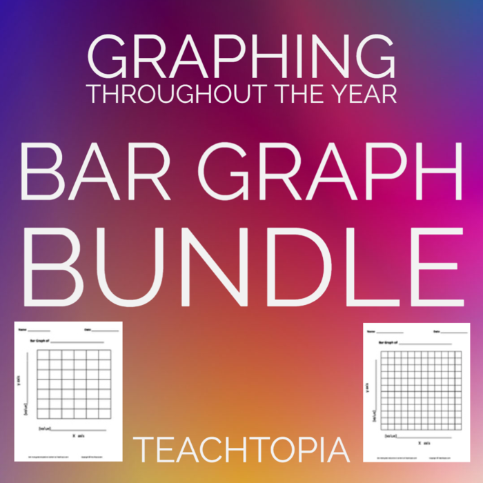 Bar Graph Bundle by Teachtopia. A set of amazing bar graph templates to print and/or use online to teach bar graphing. Graphs for grades K-6