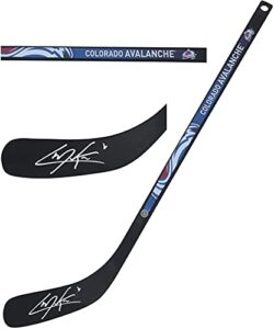 cale makar colorado avalanche autographed mini composite hockey stick - autographed nhl sticks