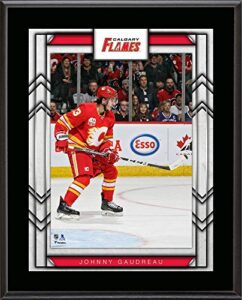 johnny gaudreau calgary flames 10.5" x 13" sublimated player plaque - nhl player plaques and collages