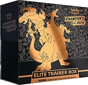 pokemon tcg: champion's path elite trainer box, multicolor