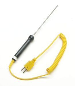 pointy tip stainless steel k-type thermocouple probe insertion sensor