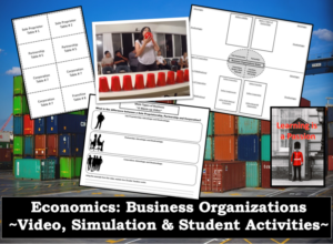 economics: business organizations | simulation, video & activities | distance learning