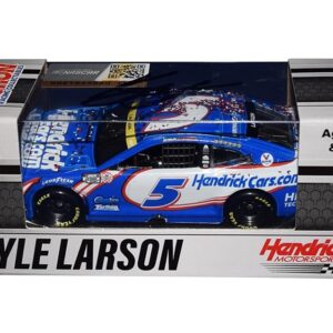 AUTOGRAPHED 2021 Kyle Larson #5 Hendrick Cars Racing CHARLOTTE ROVAL WIN (Raced Version) Signed Action 1/64 Scale Collectible NASCAR Diecast Car with COA