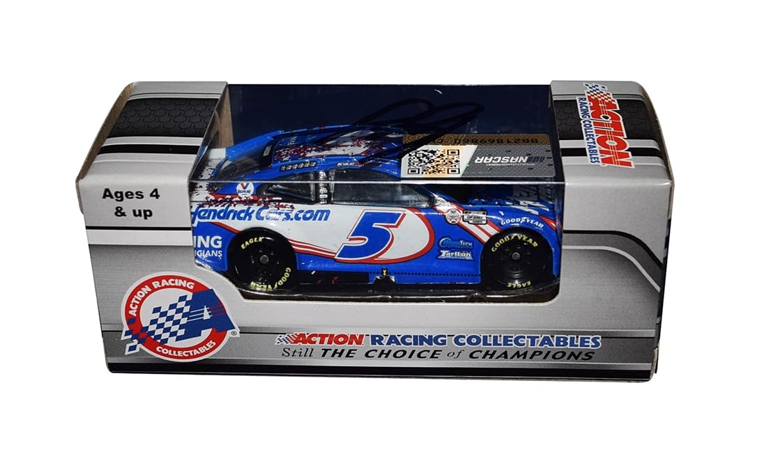 AUTOGRAPHED 2021 Kyle Larson #5 Hendrick Cars Racing CHARLOTTE ROVAL WIN (Raced Version) Signed Action 1/64 Scale Collectible NASCAR Diecast Car with COA