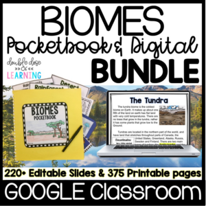 biomes mega bundle (5 units): digital units for google distance learning and printable formats!