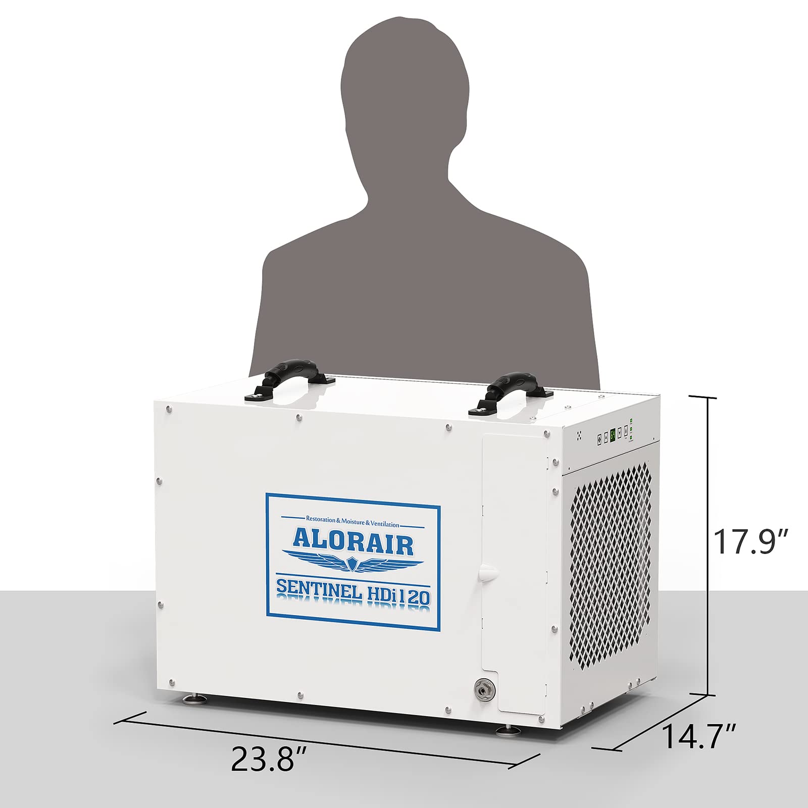 ALORAIR Sentinel HDi120 Commercial Dehumidifier with Pump, 235 Pints Whole Homes Dehumidifier for Crawl Spaces, Basements, up to 3,300 sq. ft. 5 Years Warranty, cETL, Optional Remote Monitoring