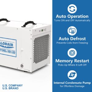 ALORAIR Sentinel HDi120 Commercial Dehumidifier with Pump, 235 Pints Whole Homes Dehumidifier for Crawl Spaces, Basements, up to 3,300 sq. ft. 5 Years Warranty, cETL, Optional Remote Monitoring