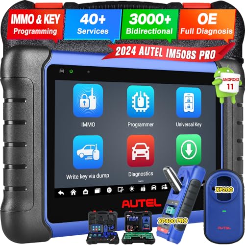 Autel MaxiIM IM508S PRO w/ XP400 PRO, 2024 Same as IM608 Pro II, Advanced IMMO Key Fob Programming Tool, Level-up of IM608 IM508S IM508, EEPROM MCU Read/Write, 40+ Services, 3000+ Bidirectional, OS 11