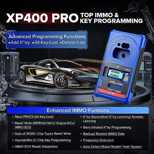 Autel MaxiIM IM508S PRO w/ XP400 PRO, 2024 Same as IM608 Pro II, Advanced IMMO Key Fob Programming Tool, Level-up of IM608 IM508S IM508, EEPROM MCU Read/Write, 40+ Services, 3000+ Bidirectional, OS 11