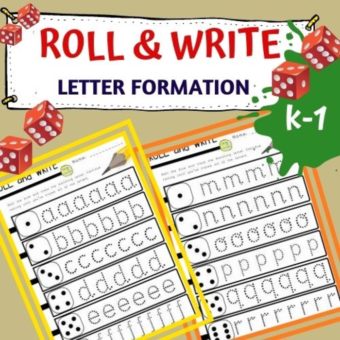 Roll & Write Letter Formation K-1