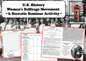 u.s. history: women's suffrage | a socratic seminar activity | distance learning