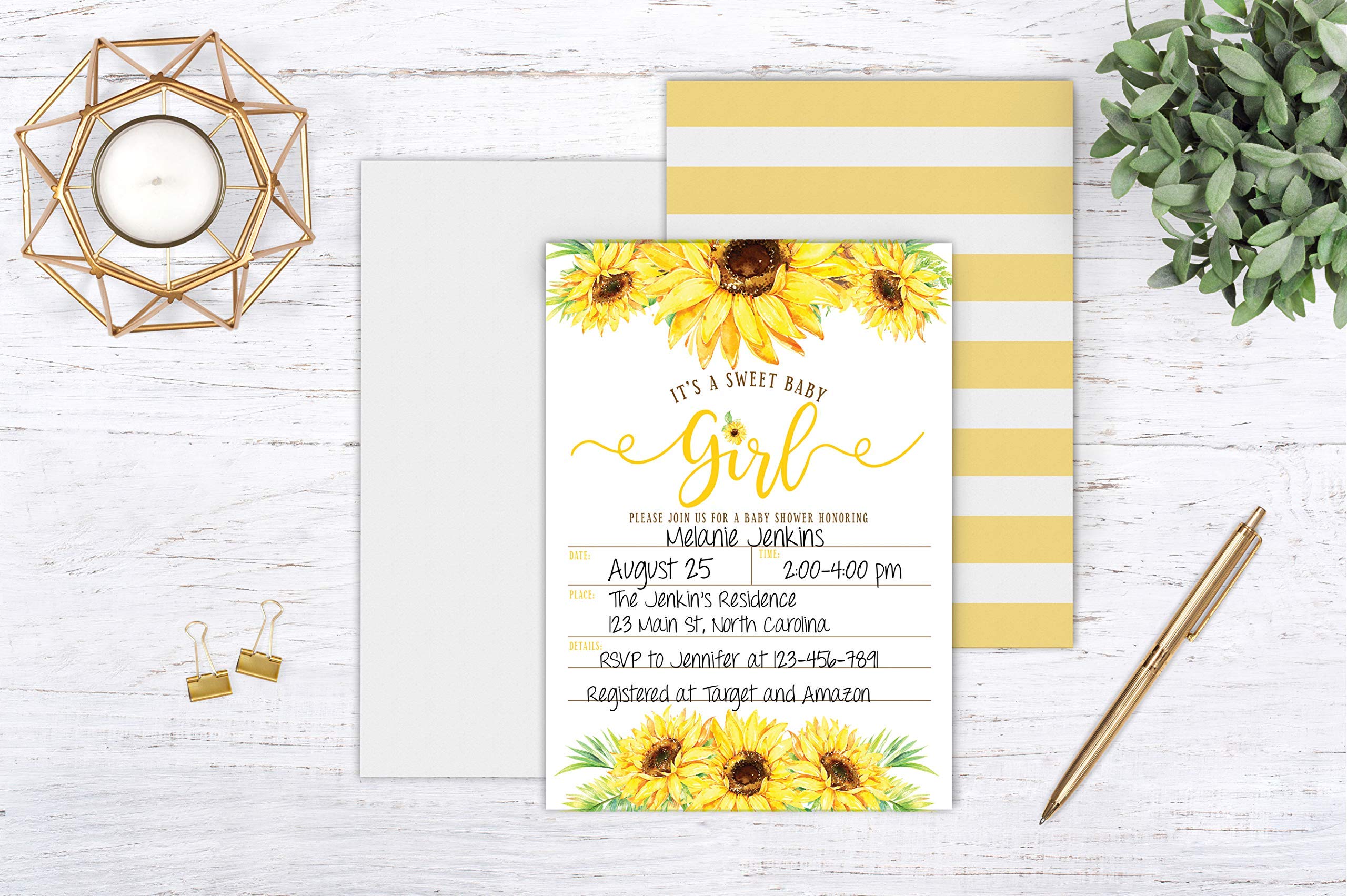 Your Main Event Prints Sunflower Baby Shower Bundle