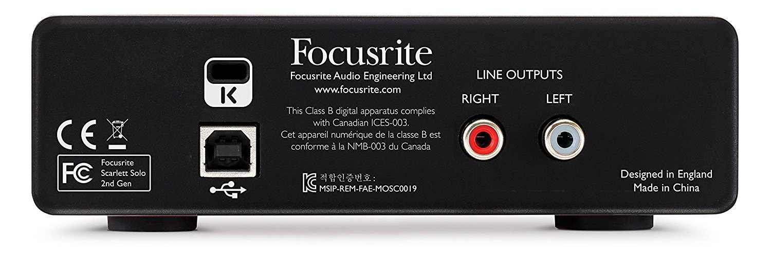 Focusrite Scarlett Solo 2x2 USB Audio Interface Full Studio Bundle with Creative Music Production Software Kit and Eris 4.5 Pair Studio Monitors and 1/4” Instrument Cables