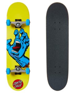 santa cruz screaming hand mini 7.75in x 30.00in skateboard complete