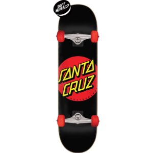 santa cruz classic dot super micro 7.25in x 27.00in skateboard complete