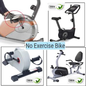 1 Pair Exercise Bike Pedal Straps, Adjustable Length Universal Pedal Strap Fits Most Bike Pedals Exercise Bike Bicycle Cycle for Home or Gym