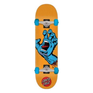 santa cruz screaming hand mid sk8 completes, orange, 7.80" x 31"