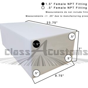 Class A Customs | 7 Gallon RV Concession Fresh Water Tank with 12 Volt Water Pump | T-0700-PUMP