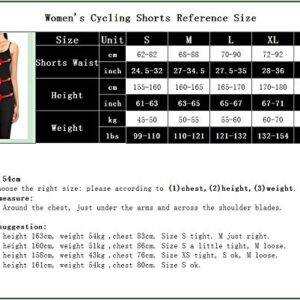 Womens Bicycle Shorts for Cycling with 3D Padded Women Cycling Shorts Breathable Shockproof