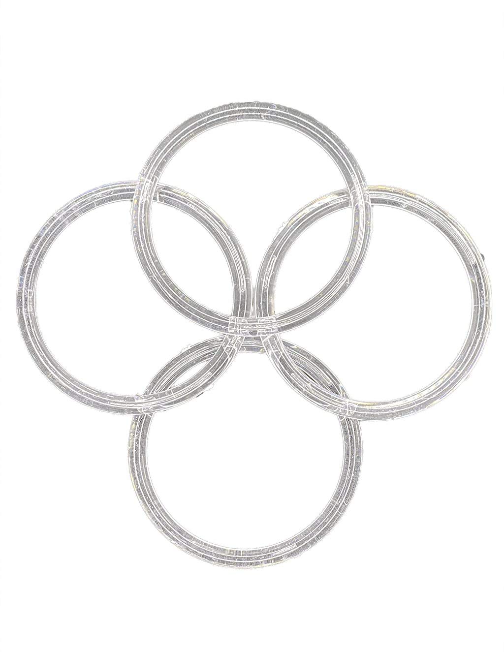 Clear Plastic Rings 12 Pieces - for Arts & Crafts and DIY's (3" Inch Ring)