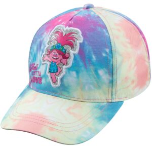 dreamworks girls trolls poppy baseball cap - age 4-7 pink