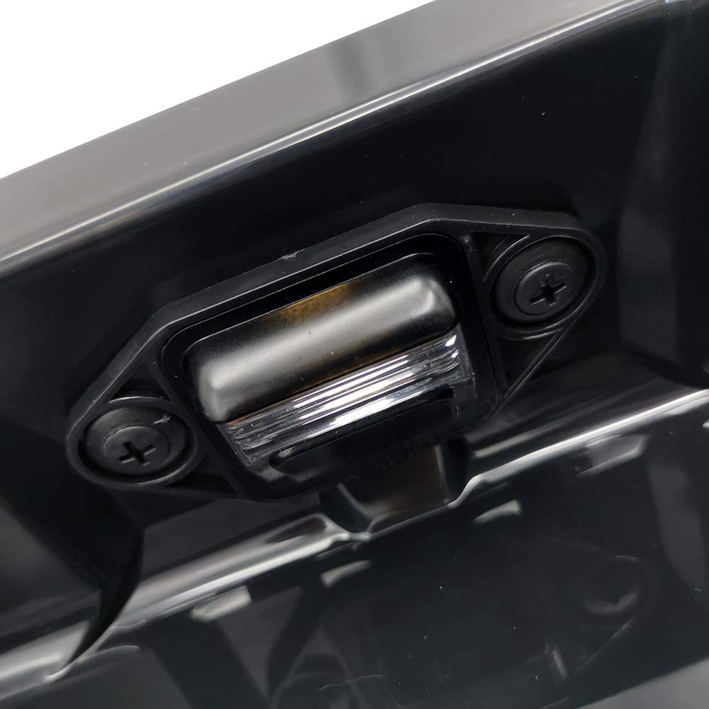 Cheriezing 6C2Z-15434A20-AA Rear Cargo Exterior Outside Door Handle & License Plate Bracket Compatible for Ford E150 E250 E350 E450 Econoline Van