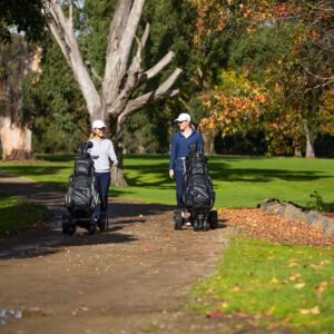 MGI Golf Zip Navigator Electric Caddy with Remote Control Black/Gray