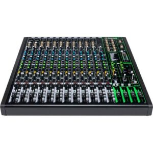 Mackie ProFX16v3 16-Channel Unpowered Mixer USB Bundle with Waveform OEM DAW, 4x Mophead 10-Foot TRS Cable, 4x 10-Foot XLR Cable, 2x 1/4" to 3.5mm Adapter, 10x Cable Ties and Microfiber Cloth