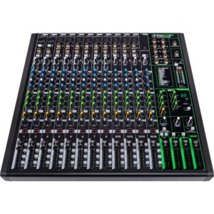 Mackie ProFX16v3 16-Channel Unpowered Mixer USB Bundle with Waveform OEM DAW, 4x Mophead 10-Foot TRS Cable, 4x 10-Foot XLR Cable, 2x 1/4" to 3.5mm Adapter, 10x Cable Ties and Microfiber Cloth