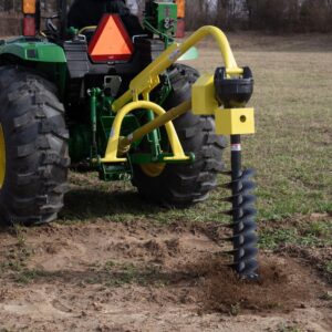 Titan Attachments 30 HP 3 Point Post Hole Digger Attachment, PTO Powdered Digger, Compact Tractor Attachment for Fence Posts, Deck and Building Frames, Plant Trees and Shrubs, Auger Sold Separate